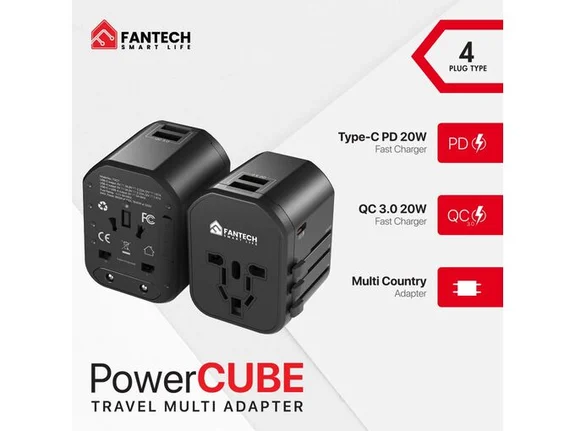 Fantech Univerzalni Multi Adapter TAC1 Power Cube 20W. PD. QC 3.0. 20W 213470