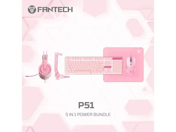 Fantech Combo set miš + tastatura Gaming P51 Power 5u1 Sakura 218217