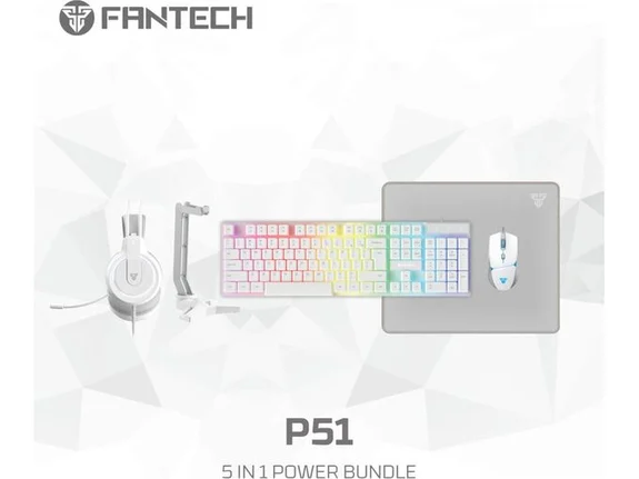 Fantech Combo set miš + tastatura Gaming P51 Power 5u1 Space Edition 218216