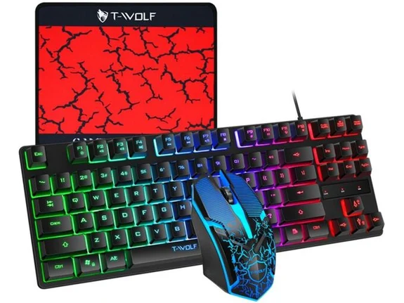 Combo set miš + tastatura Gaming T-Wolf TF260 3u1 202213