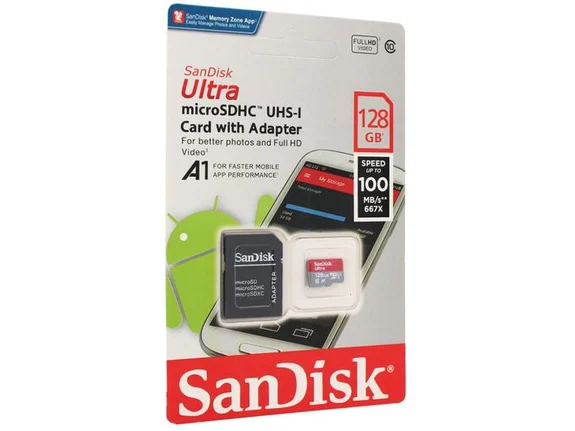 SanDisk Memorijska kartica sa adapterom SDXC 128GB Ultra Micro 100MB/s Class 10 216147