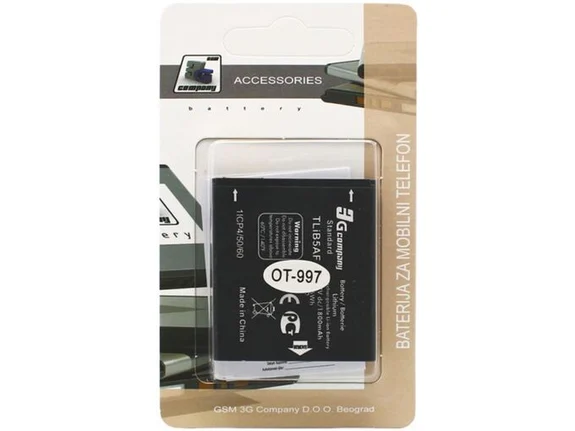 Baterija Standard za Alcatel OT-997/S800/5035/C5 1800mAh 27485