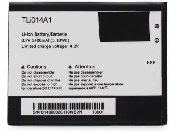 Teracell Baterija za Alcatel OT-985/OT Pixi 3 4.5/4027X/OT Pop D3 1800mAh TLi014A1 53161