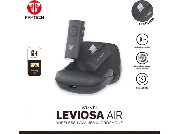 Fantech Mikrofon Wireless Lavalier Leviosa Air WMV11L (Single Mic) Lightning 213455