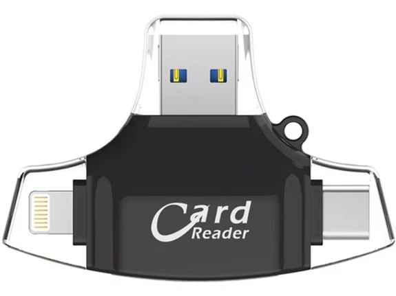 JWD Čitač kartica SD microSD na Type C Lightning USB 2.0 91949