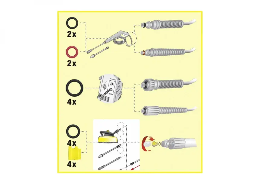Karcher O-ring komplet gumica 2.640-729.0