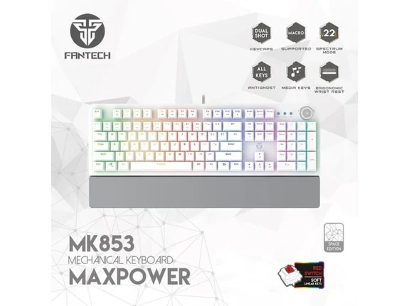 Fantech Mehanička tastatura Gaming MK853 RGB Maxpower (red switch) Space Edition 92134