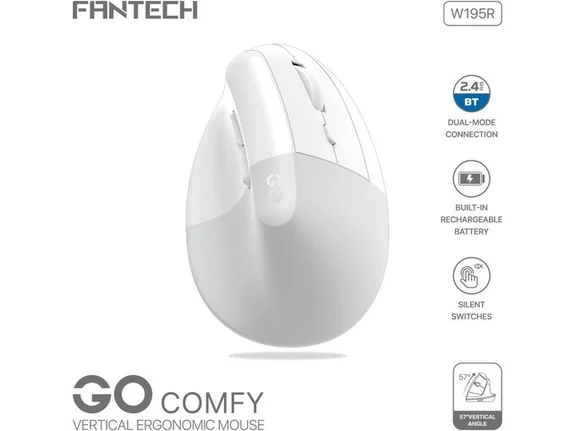 Fantech Miš Wireless W195R GO comfy 220813