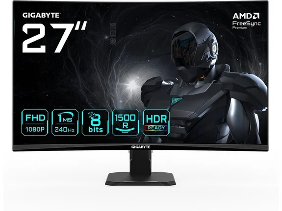 Gigabyte Monitor Gaming GS27FC2 curved 27" 1920 x 1080, 240Hz 1ms