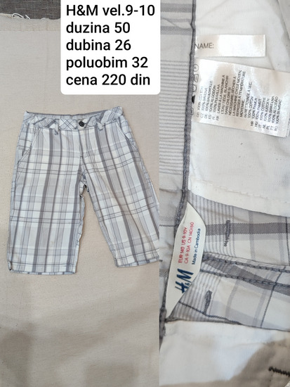 H&M Dečje Bermuda Šorts 9-10 Godina