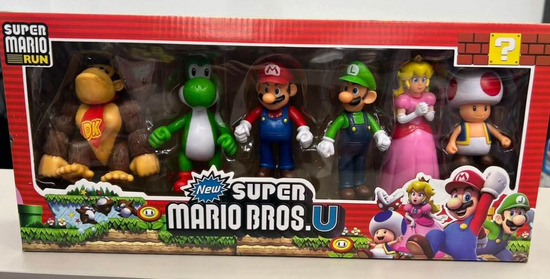 SUPER MARIO družina od 6 kvalitetnih figura - novo