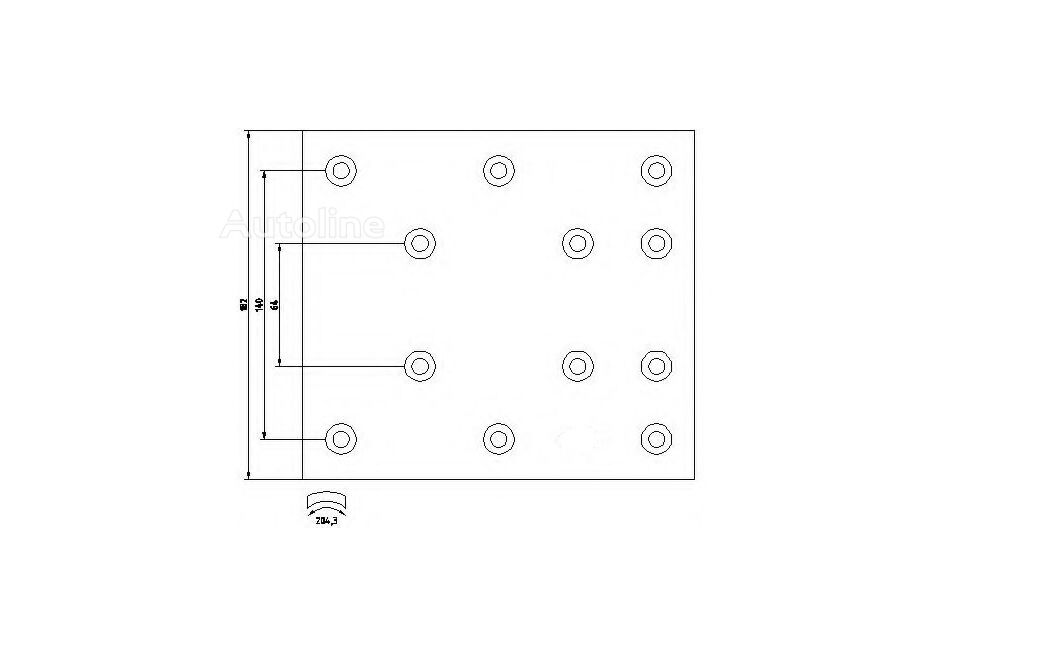 IVECO EUROTRAKKER,EUROSTAR, 2991756 kočna obloga za IVECO EUROTRAKKER,EUROSTAR, kamiona