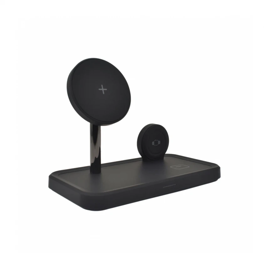 Dviced 3-u-1 magnetic bežični stand kabl punjač - Black