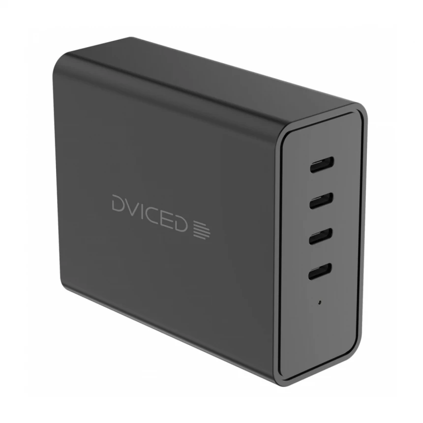 Dviced Desktop punjač 140W GaN 4C EU - Black