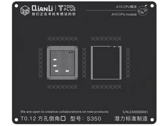 BGA sito Qianli ToolPlus 2D iBlack CPU modul za Iphone 7G A10 S350