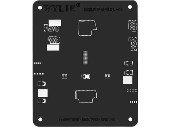 BGA Sito WYLIE black WL-02 za popravku Iphone Face ID