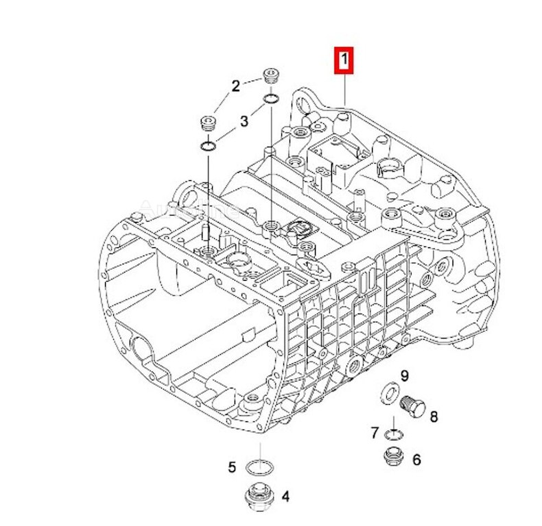 MAN housing 81321010425 menjač za MAN kamiona