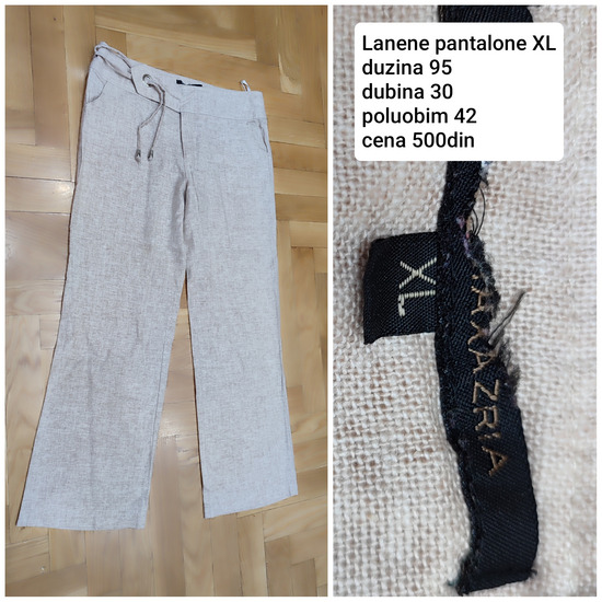 Ženske lanene pantalone