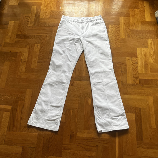 ESCADA bootcut bele pantalone farmerke vel 42
