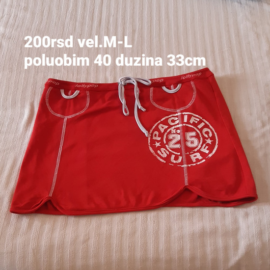 Crvena sportska mini suknja Lollypop