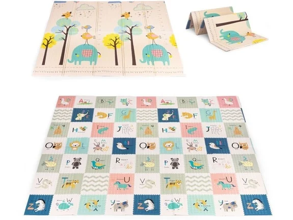 Eco Toys Edukativna podloga za igru sa dva lica 200x180 EcoEva023