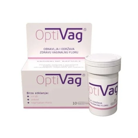 OptiVag vaginalni probiotik 10 kapsula