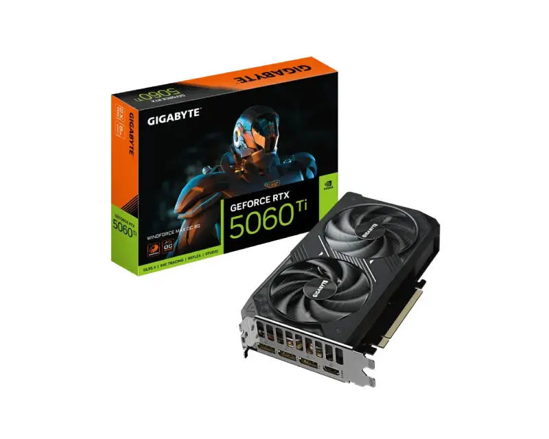 Gigabyte Grafička kartica nVidia GeForce RTX 5060 Ti WINDFORCE max 8GB 128bit GV-N506TWF2MAX OC-8GD rev. 1.0