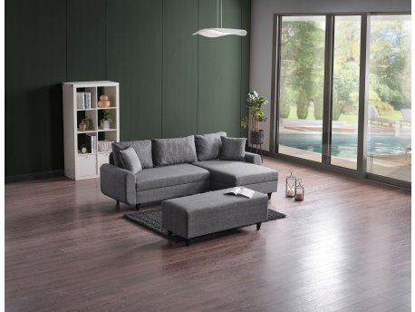 Atelier del Sofa Ugaona sofa-krevet Flavia Grey