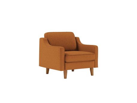Atelier del Sofa 1-Seat Sofa fotelja Robin 1 Caramel Walnut
