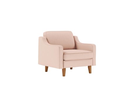 Atelier del Sofa 1-Seat Sofa fotelja Robin 1 Salmon Walnut