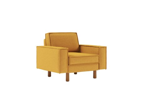 Atelier del Sofa 1-Seat Sofa Sparrow 1 Mustard Walnut