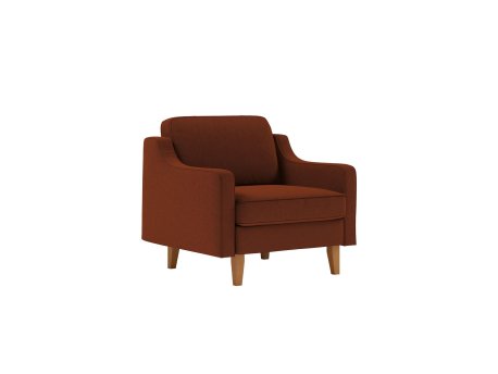 Atelier del Sofa 1-Seat Sofa fotelja Robin 1 Tile Red Walnut