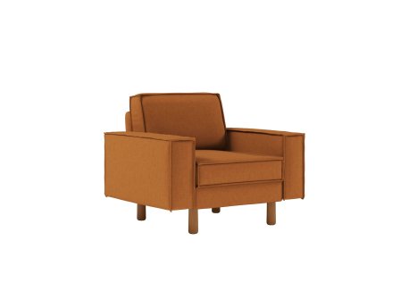 Atelier del Sofa 1-Seat Sofa Sparrow 1 Caramel Walnut