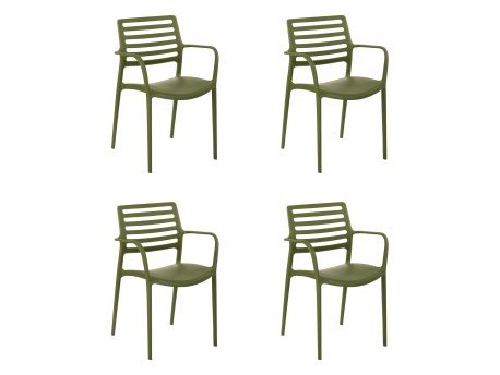HANAH HOME Set stolica (4 komada) Louise Xl Khaki