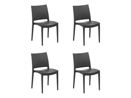 HANAH HOME Set stolica (4 komada) Specto Anthracite