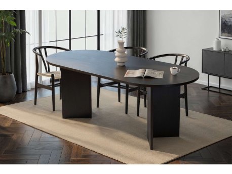 HANAH HOME Trpezarijski sto Sabella Wood Black
