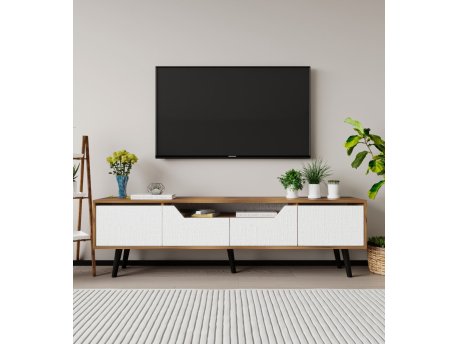 HANAH HOME TV polica Roma 180 Walnut White