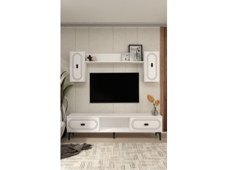 HANAH HOME TV polica Weny White