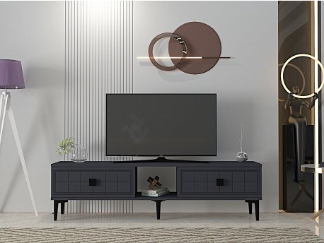 HANAH HOME TV polica Yuka 150 Anthracite
