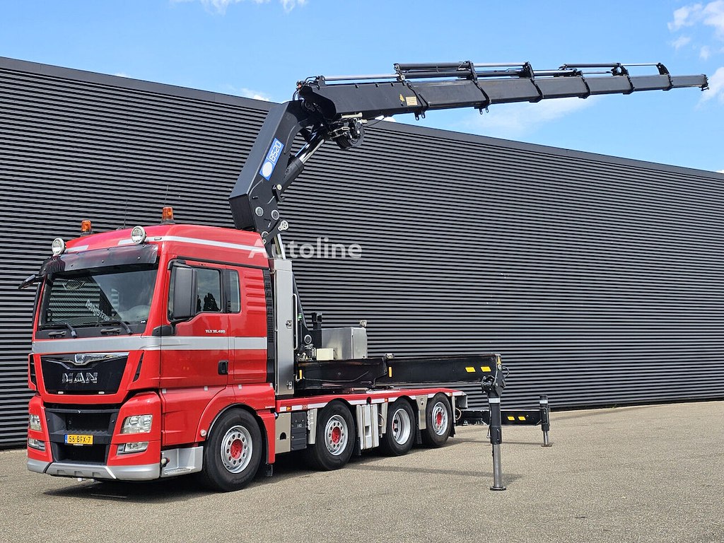 MAN TGX 37.480 8x2-6 / HMF 85 t/m CRANE / KRAN tegljač