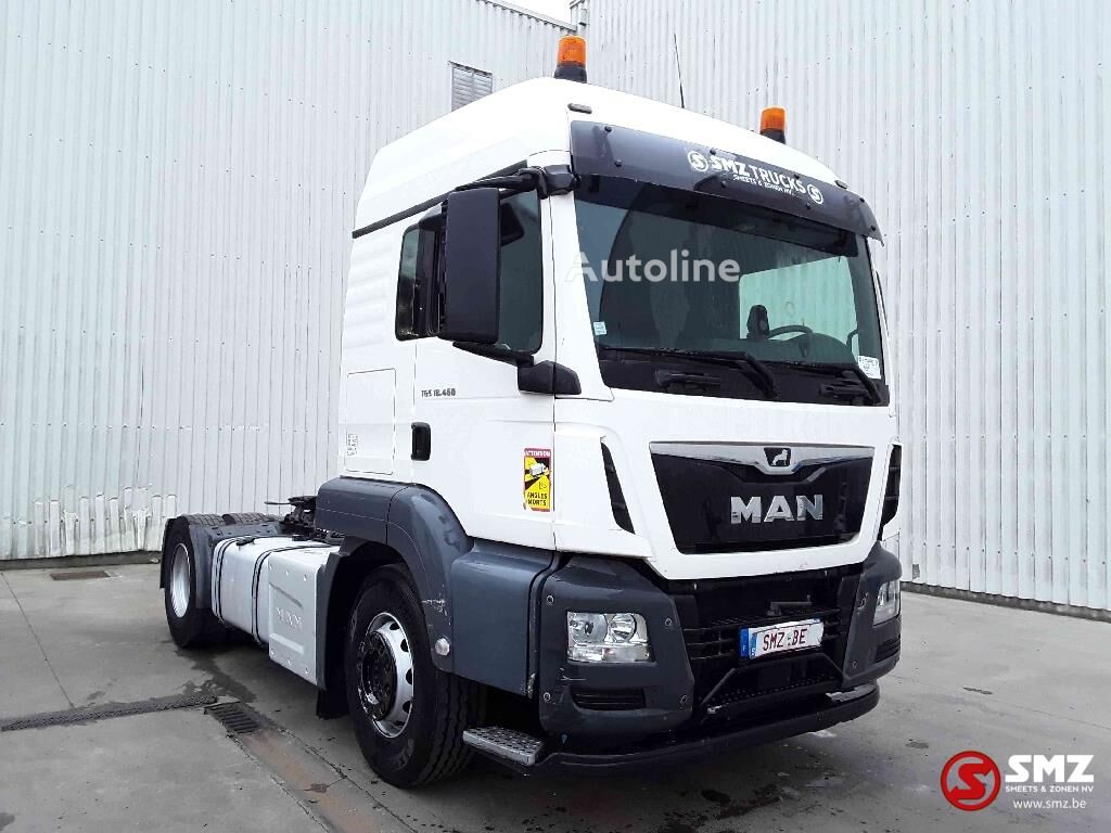 MAN TGS 18.460 manual 4x kipper chassis steel bumper tegljač