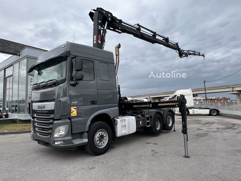 DAF XF 510 EURO6 6x4 HIAB 288E-4 HIPRO + JIB70X-3 tegljač