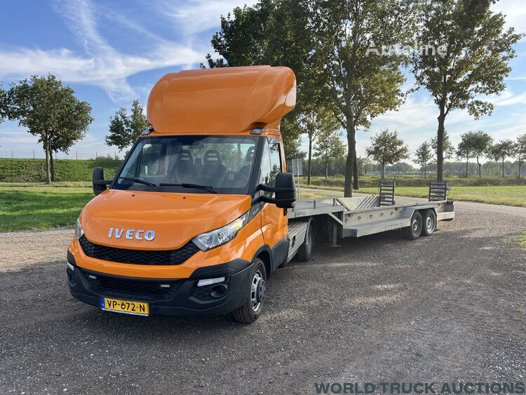Prodaje se IVECO Daily 3.0 40C21 + Machine-Auto-transporter | 4x2 | Truck + Semi tegljač na aukciji + poluprikolica sa niskom platformom