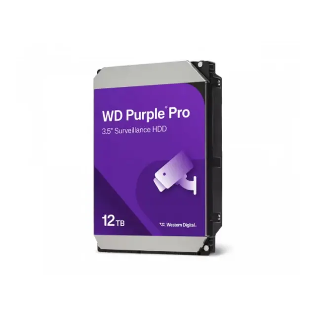 Western Digital HDD 12TB WD122PURP Purple Pro, 7200rpm, 256MB