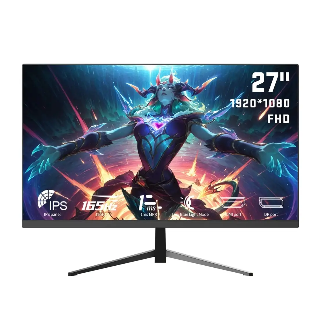Quantum Gaming monitor MI27OH, 27", IPS, 165 Hz, 1 ms, FreeSync, Tamnosivi