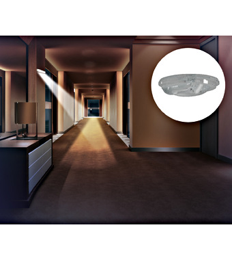 4LED change. lenses:Wall-Corridor-illuminating escape routes
Suitable for emergency luminaires with exchangeable lens system