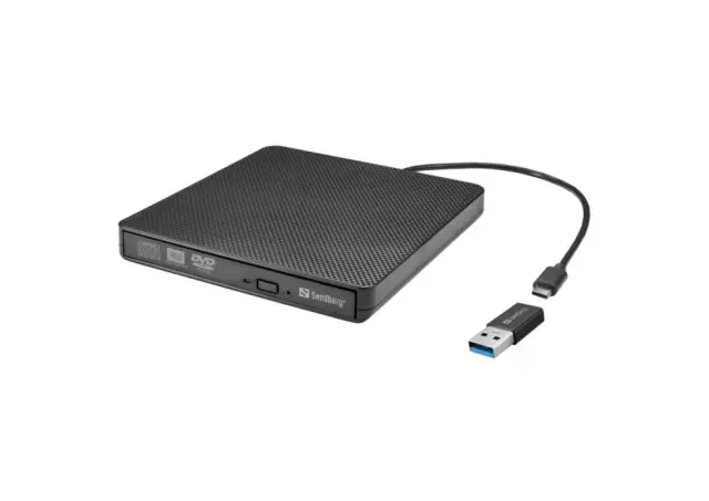 Sandberg Eksterni optički pogon 136-62, USB-C DVD-RW SATA