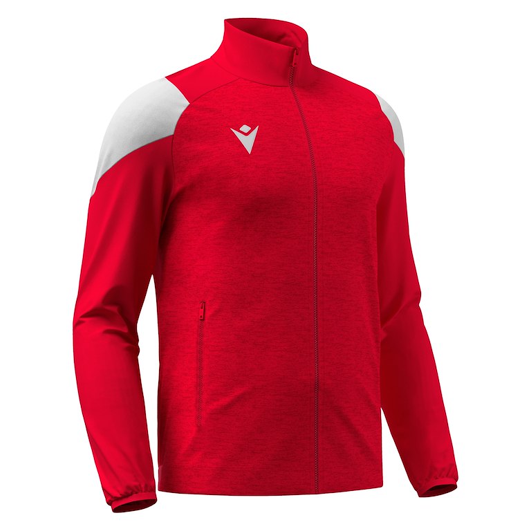VANIR FULL ZIP TOP, RED/WHT,XL