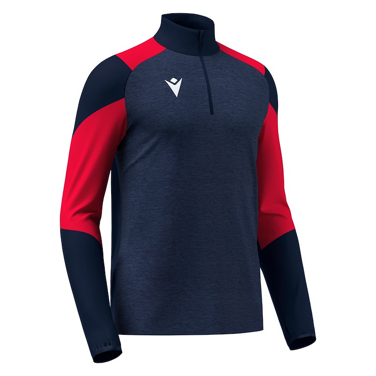 IZEL 1/4 ZIP TOP NAV/RED,XXL