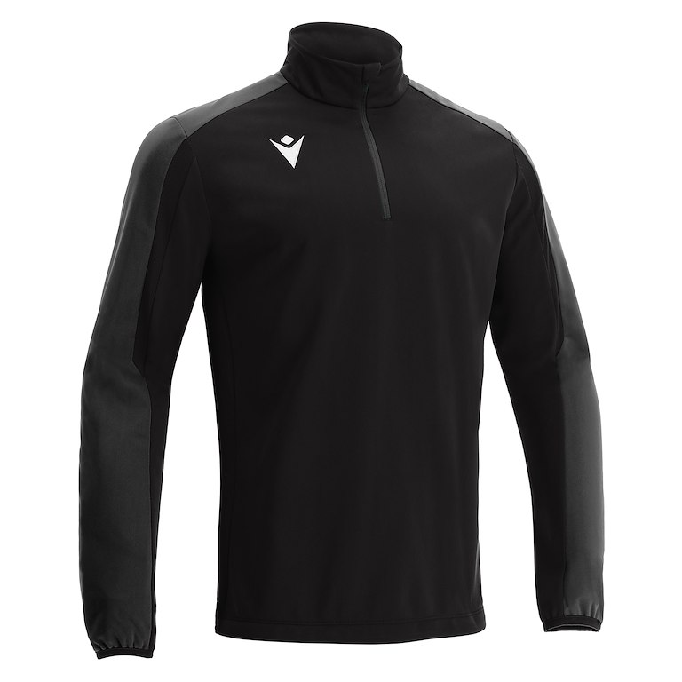 ARNO 1/4 ZIP TOP BLK/DGRY,XS